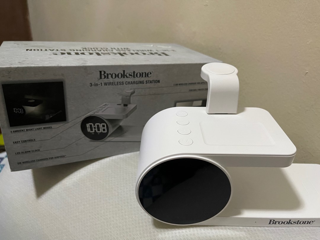 Brookstone 3-in-1 Wireless Charging Station, Mobile Phones & Gadgets ...