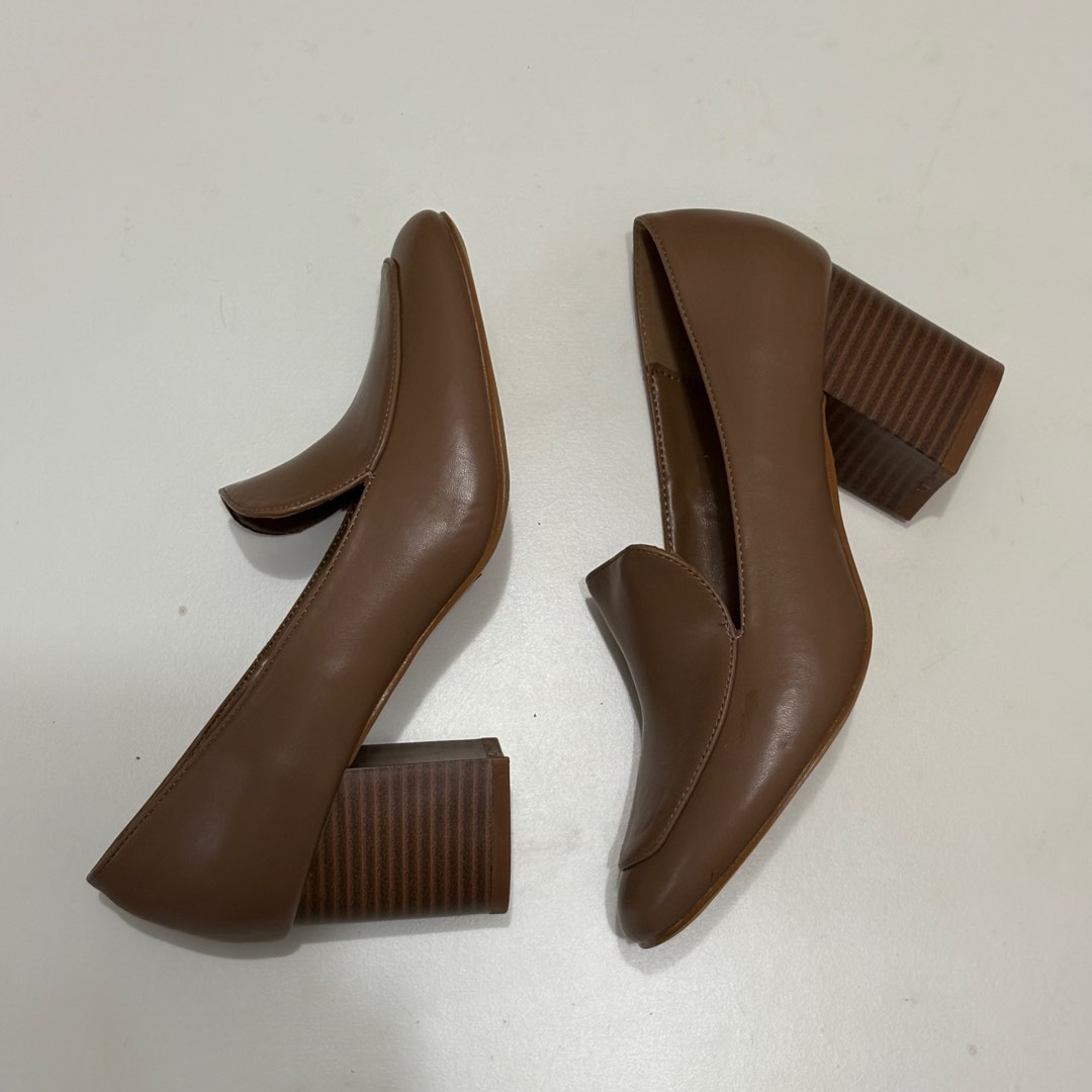 VINCCI Brown Block Heels (n/p rm109), Women's Fashion, Footwear, Heels ...