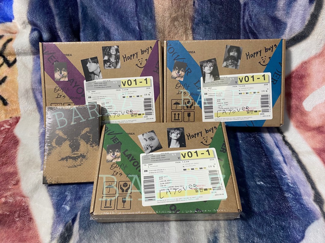 BTS V LAYOVER ALBUM SET, Hobbies & Toys, Memorabilia & Collectibles, K ...