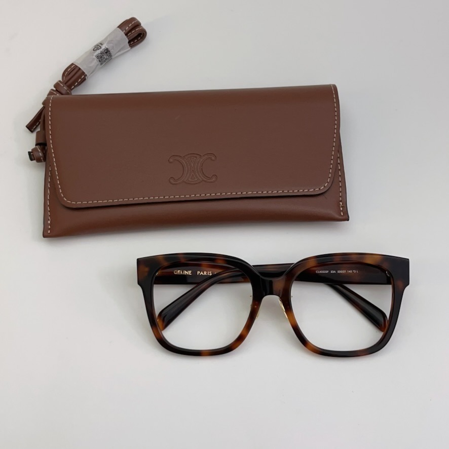 Celine [ Triomphe 05 (CL40222F) ] Havana Square Frame, Women's Fashion ...