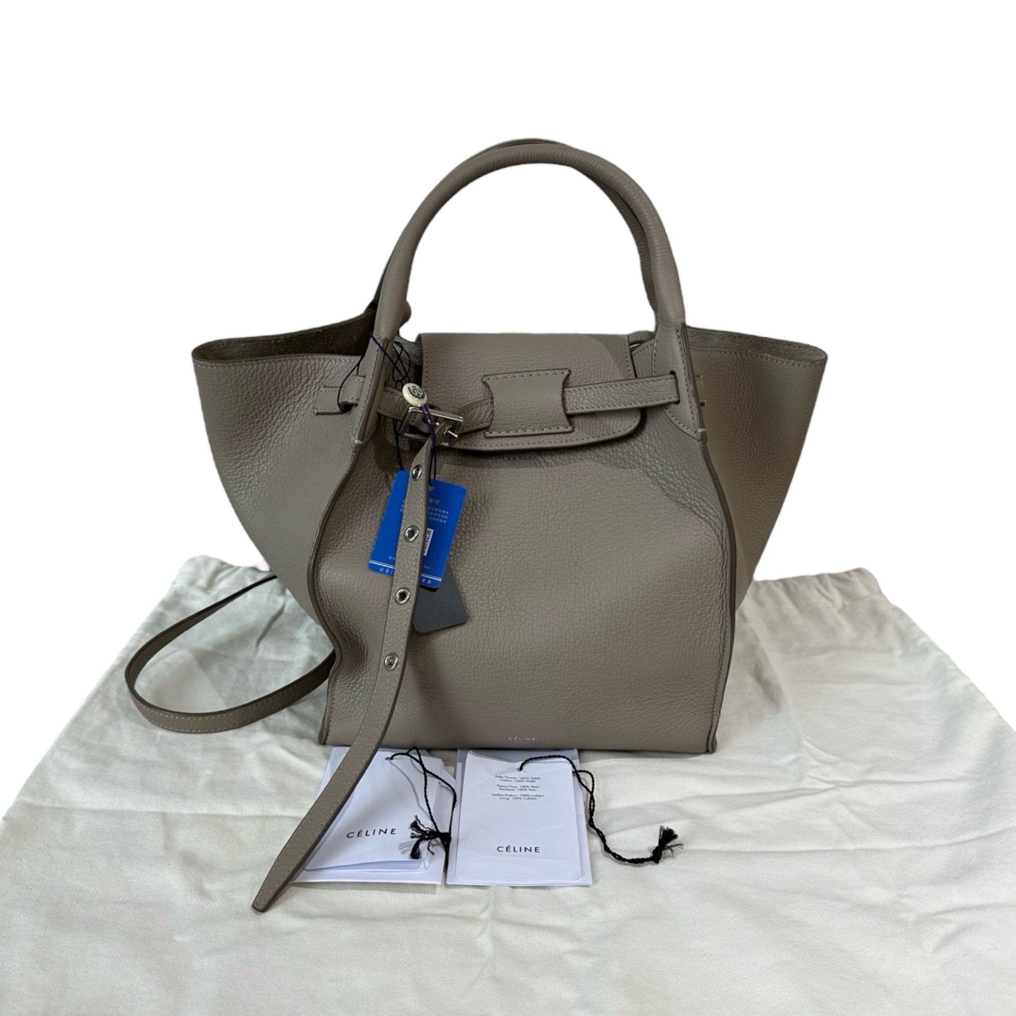 Celine Small Big Bag in Taupe, Luxury, Bags & Wallets on Carousell