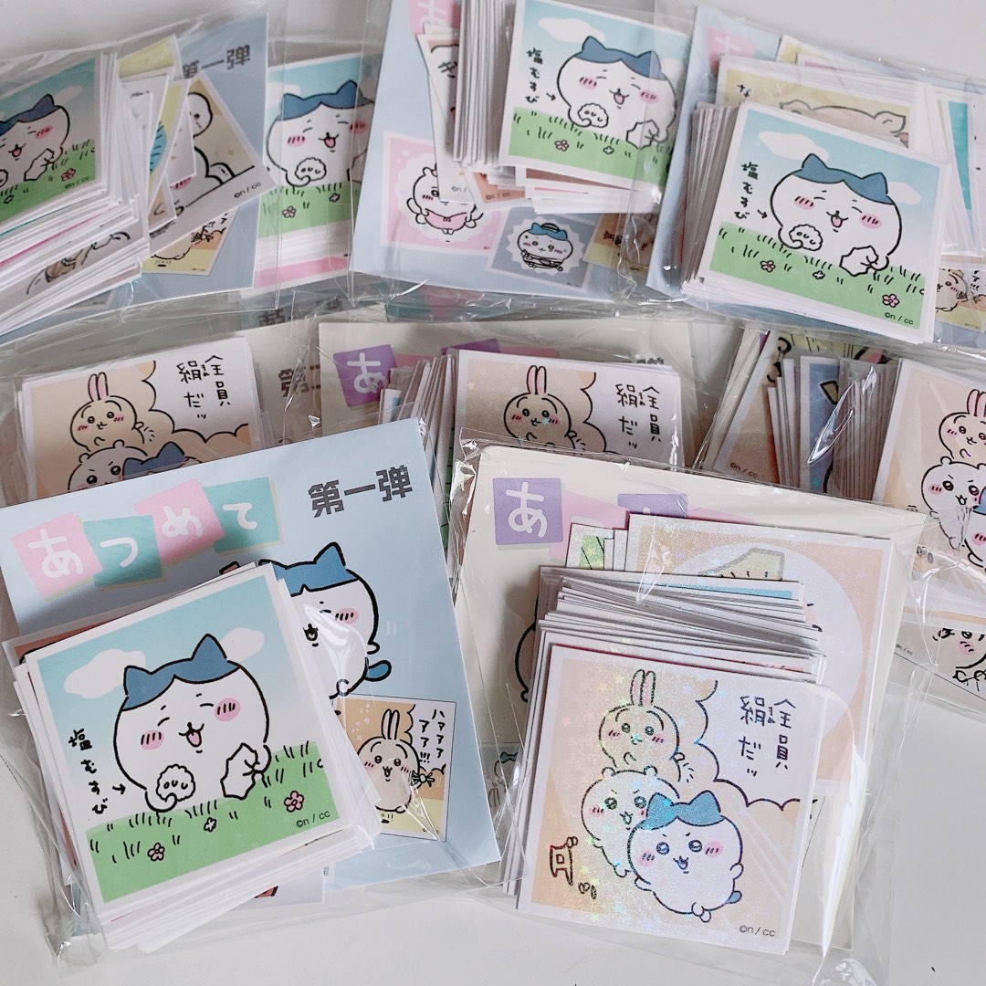 Chiikawa Holographic Square Stickers Hachiware Usagi, Hobbies & Toys ...