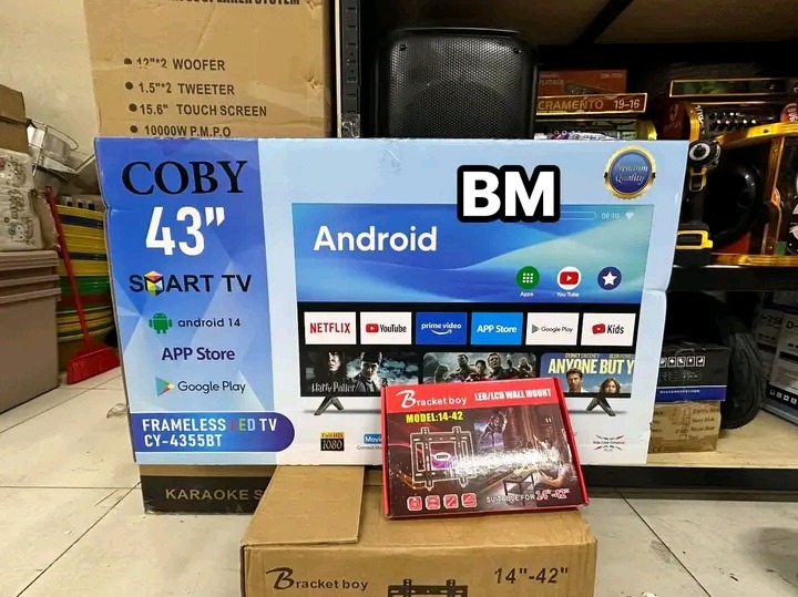 Coby Tv 43" w free wall bracket, TV & Home Appliances, TV ...