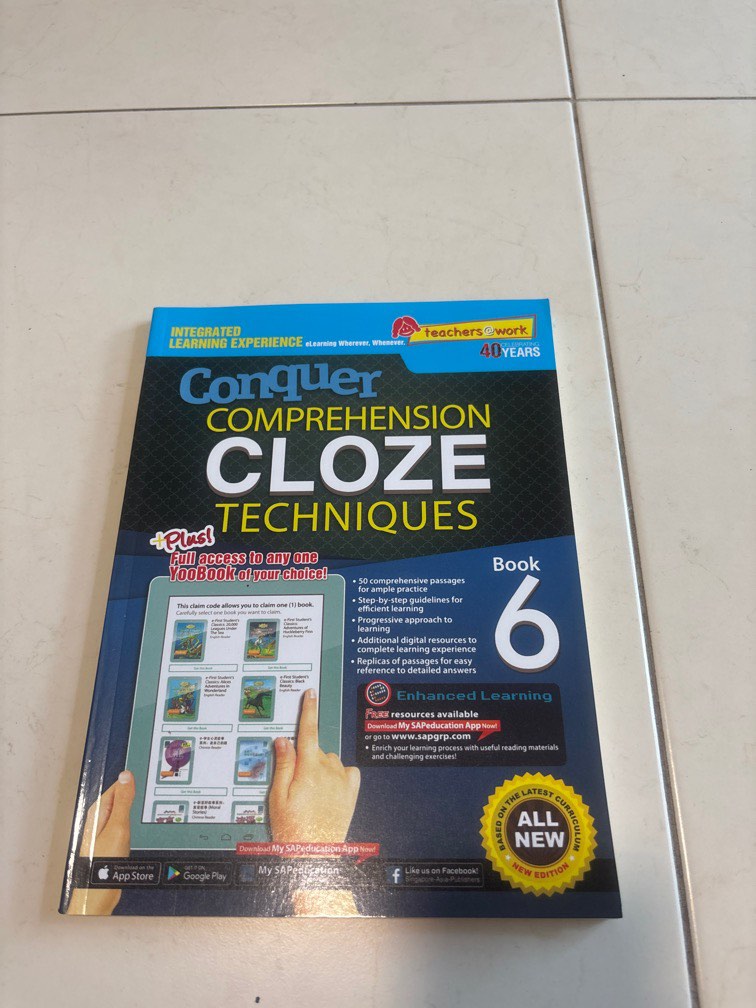 Conquer Comprehension Cloze Technique, Hobbies & Toys, Books ...