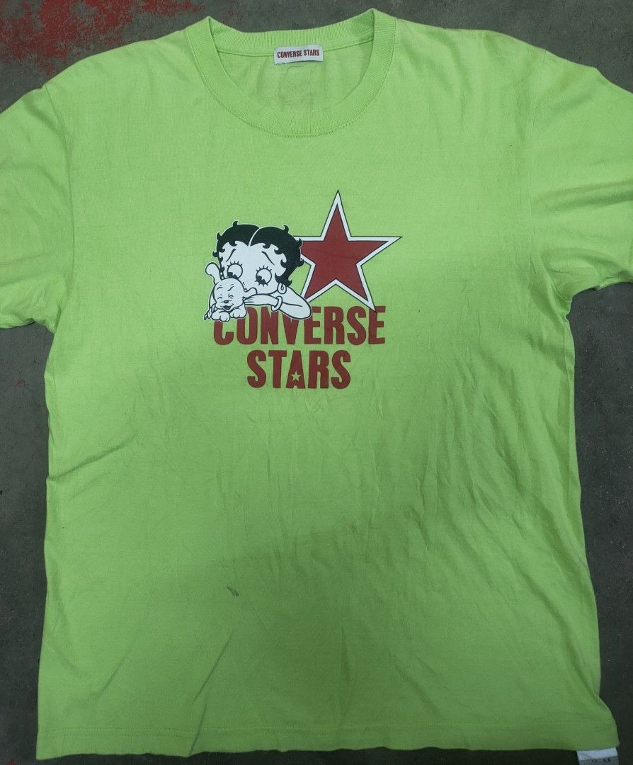 Converse Betty boop, Men's Fashion, Tops & Sets, Tshirts & Polo Shirts ...