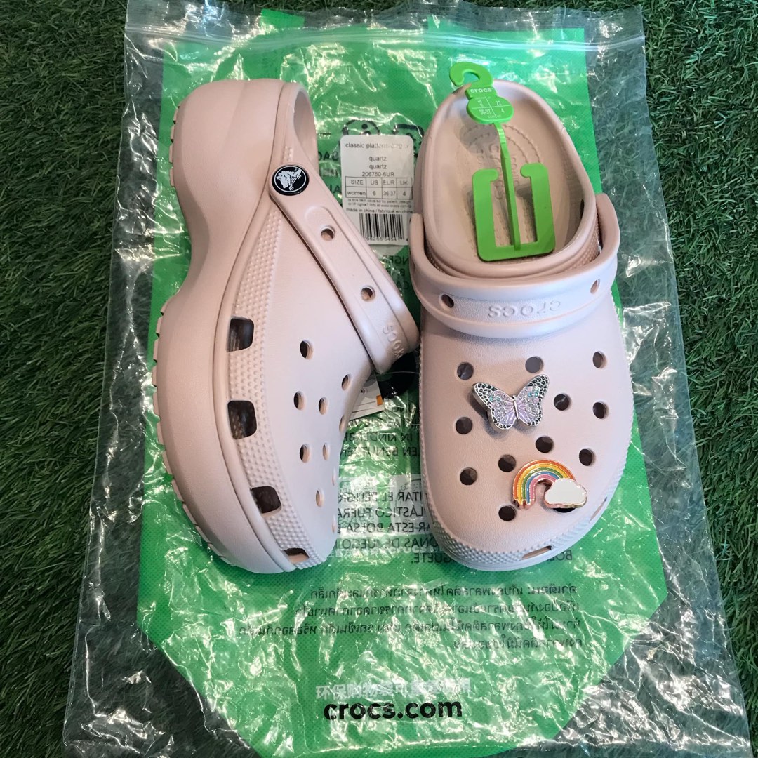 Crocs platform quartz W6, Women's Fashion, Footwear, Flats & Sandals on ...
