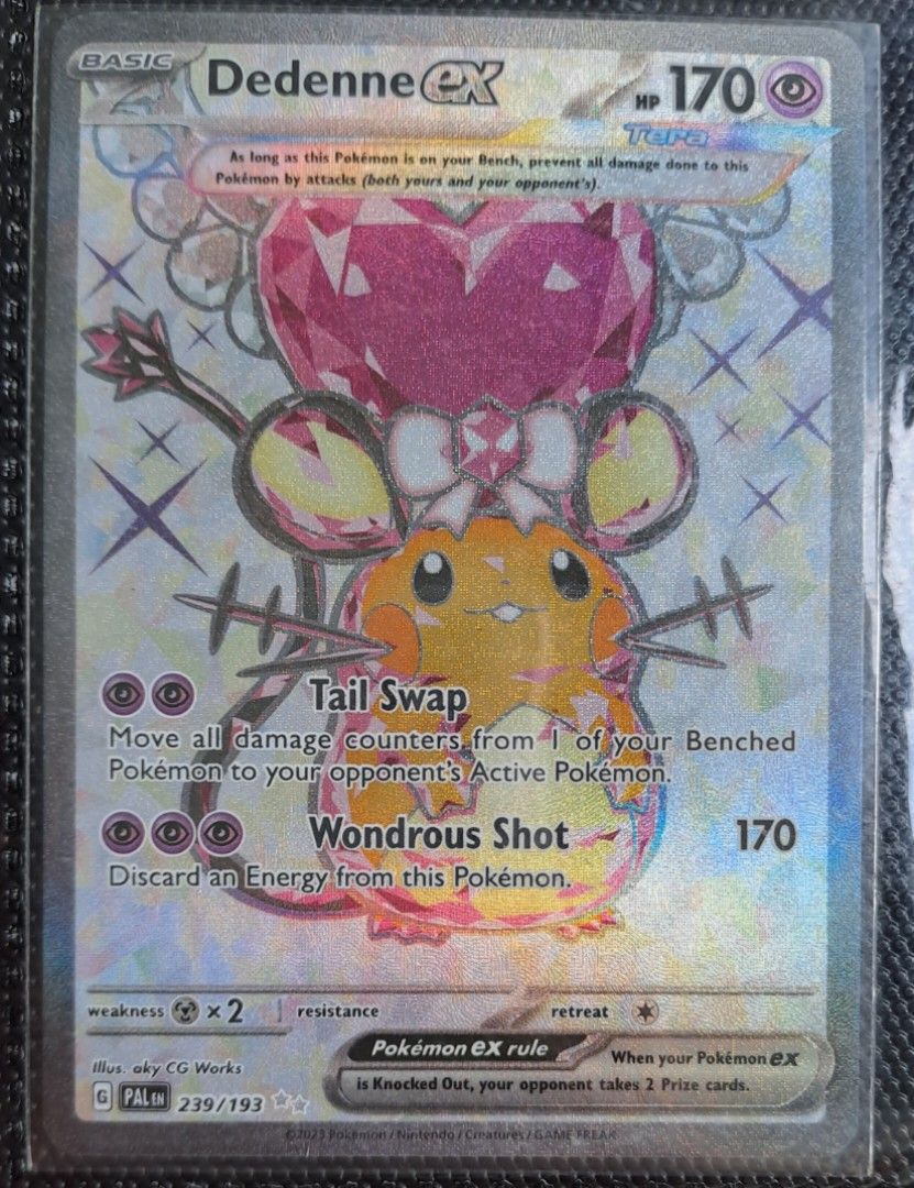 Dedenne EX Full Art Paldea Evolved Pokemon Pokémon Card, Hobbies & Toys ...