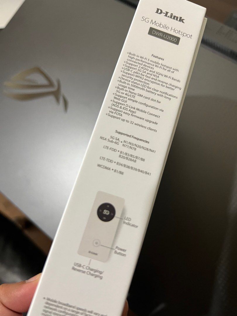 DLINK 5G Mobile Hotspot, Computers & Tech, Parts & Accessories ...
