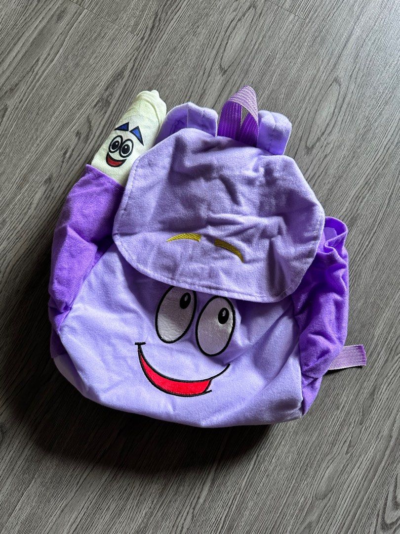 Dora the Explorer Backpack and Map Kids Drawstring Bag, Women's Fashion ...
