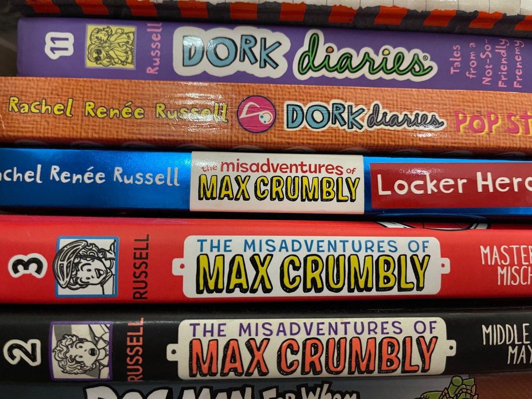 Dork Diaries / Max Crumbly Bundle - 5 Books, Hobbies & Toys, Books ...