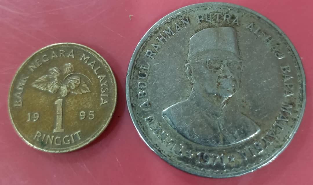 Duit Syiling Tunku Abdul Rahman 5 RINGGIT & 1 RINGGIT, Hobbies & Toys ...