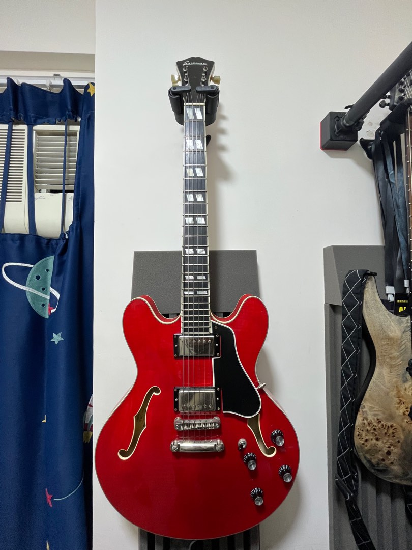 Eastman 335 handcrafted jazz 電結他semi hollow body Electric Guitar, 興趣及遊戲 ...