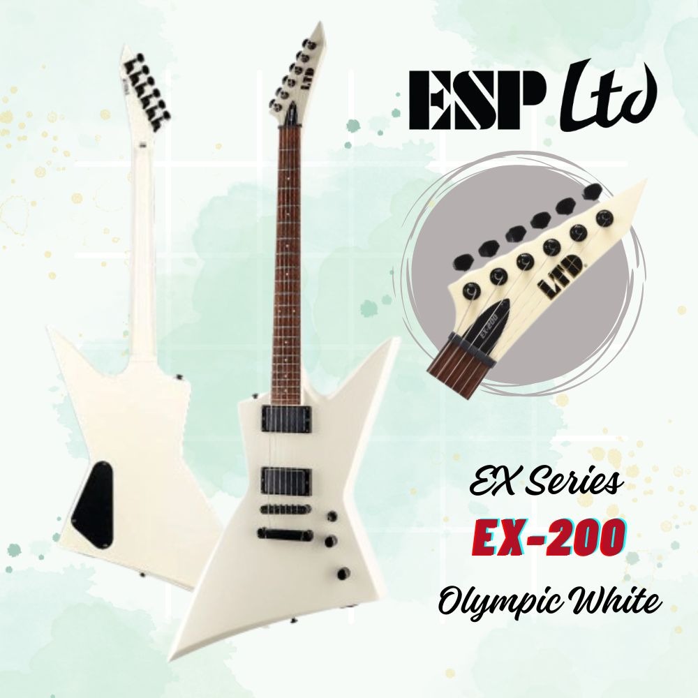 ESP LTD EX-200 Solidbody Electric Guitar - Olympic White, Hobbies ...