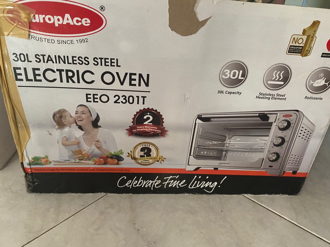 EuropAce 30L Electric Oven, TV & Home Appliances, Kitchen Appliances ...
