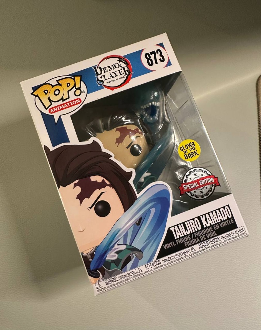 Funko Pop! Demon Slayer #873 - Tanjiro Kamado (Glow in the Dark ...