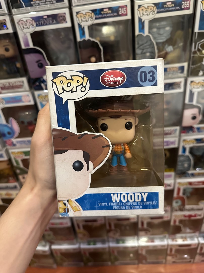 Funko Pop Woody OG Rare Red Disney Store Logo, Hobbies & Toys, Toys ...
