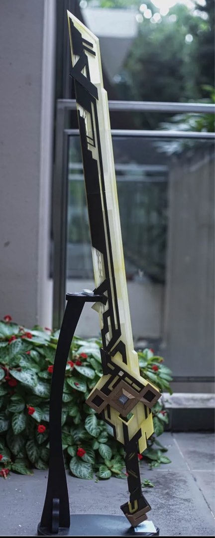 Genshin Impact 3D printed Geo Sword prop, Hobbies & Toys, Memorabilia ...