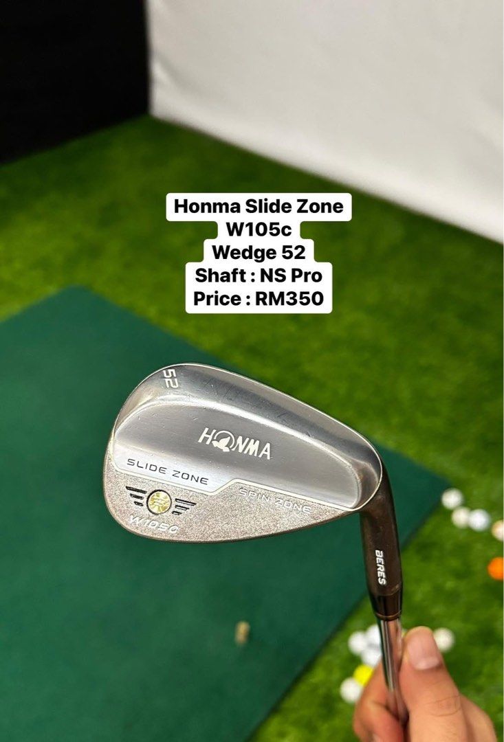 Golf Wedge 52 Honma Slide Zone, Sports Equipment, Sports & Games, Golf ...