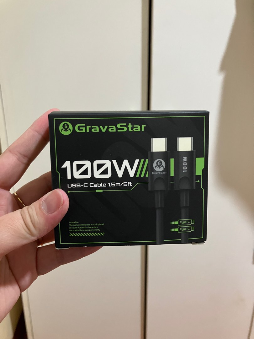 Grava Star 100W USB-C to USB-C Cable, Mobile Phones & Gadgets, Mobile ...