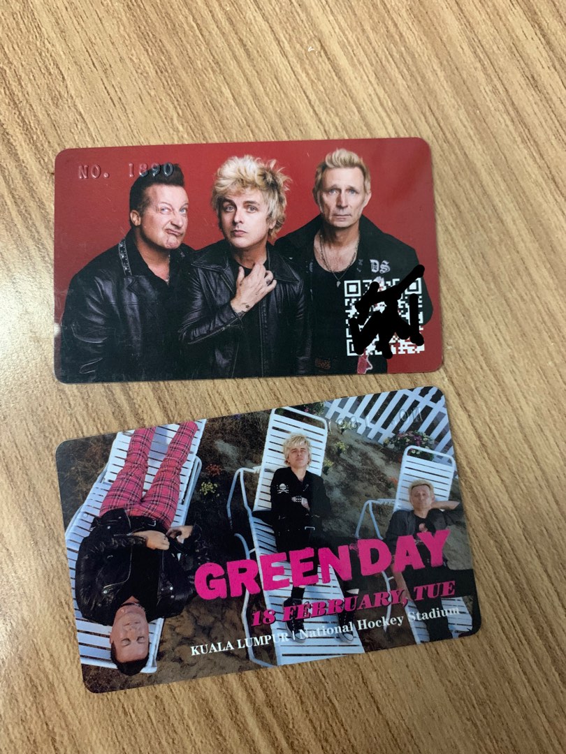 GREEN DAY CARD LIVE IN MALAYSIA, Hobbies & Toys, Collectibles ...