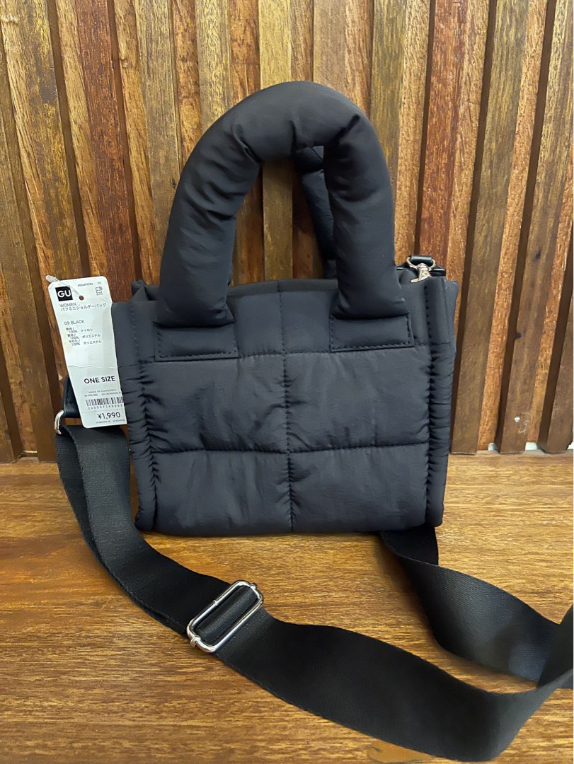 GU Japan Puffer Bag with tag, Women's Fashion, Bags & Wallets, Cross ...