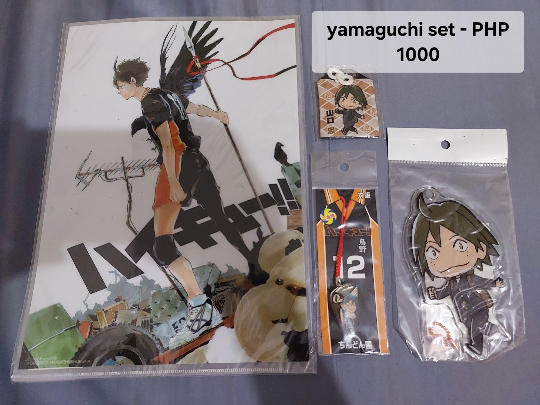 Official Haikyu Merch (Yamaguchi set, assorted goods and sets), Hobbies ...