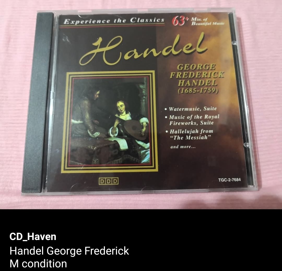 Handel George Frederick CD (unsealed), Hobbies & Toys, Music & Media ...