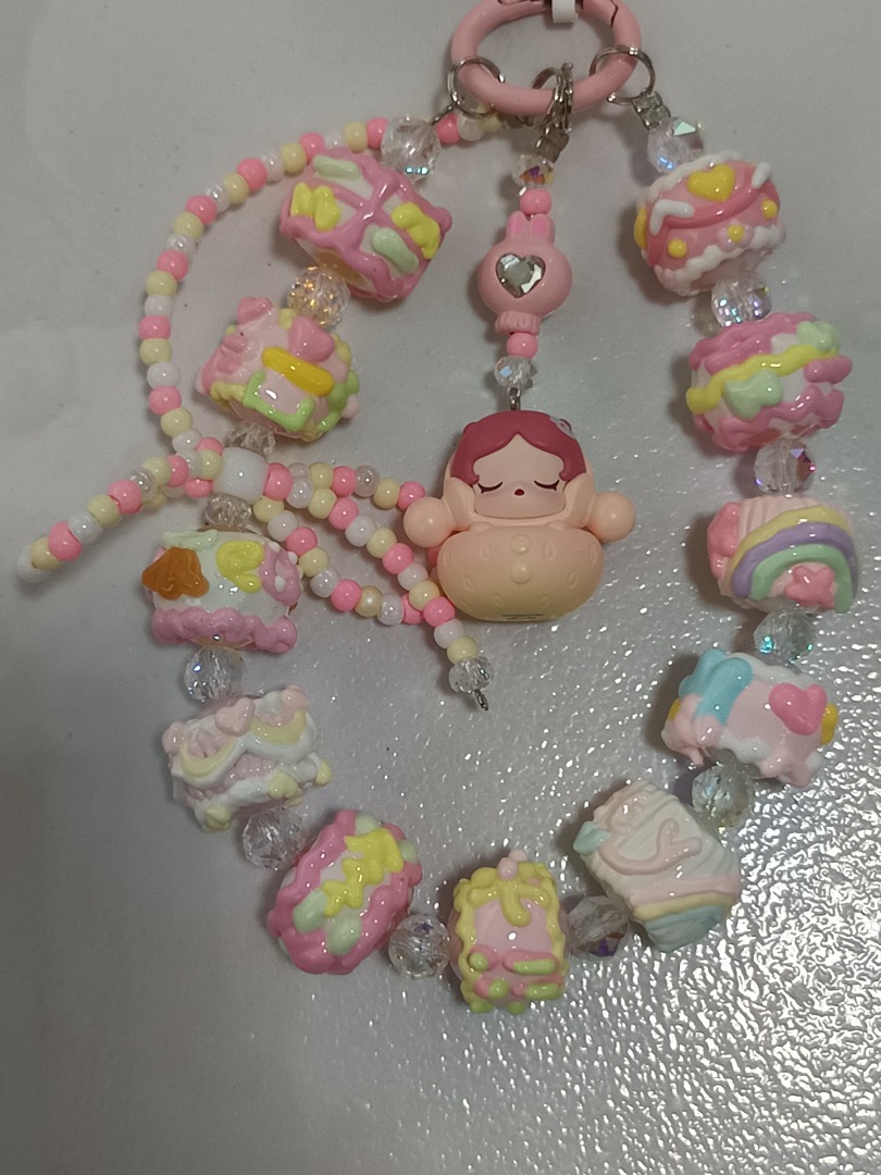 Strawberry Skull Panda Handphone Charm - Super Cute, Mobile Phones ...