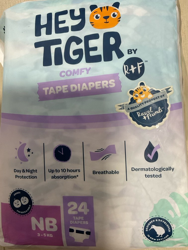 Hey tiger taper diapers newborn, Babies & Kids, Bathing & Changing ...