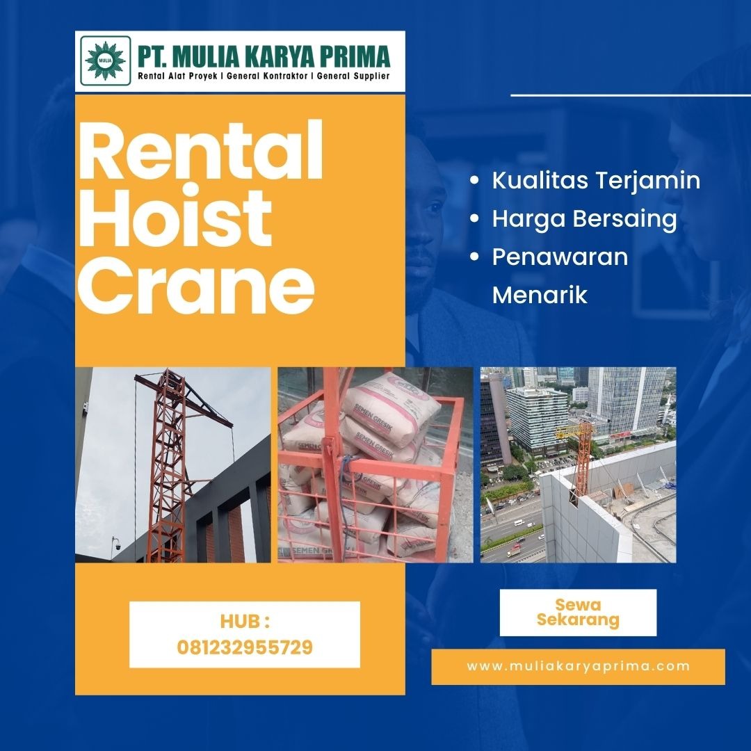 Hoist Crane Sarmi | Hoist Vertical | Rental | 081232955729, Properti, Rental di Carousell