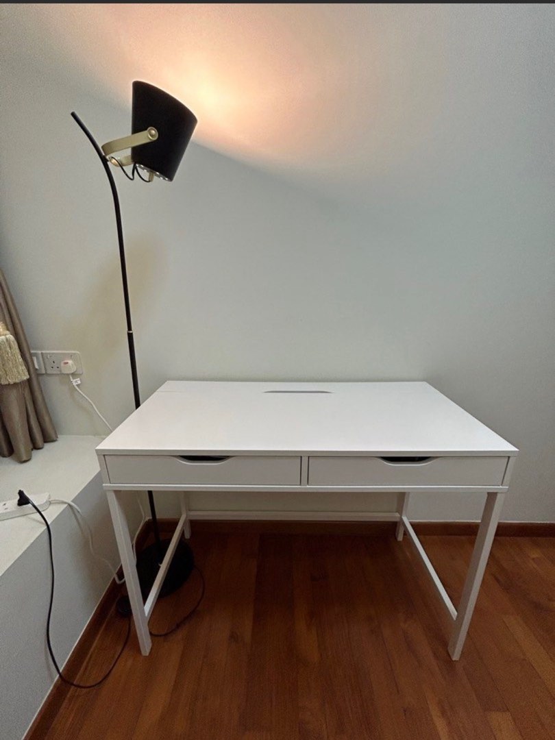 IKEA Alex Study Table with 2 drawers!!, Furniture & Home Living ...