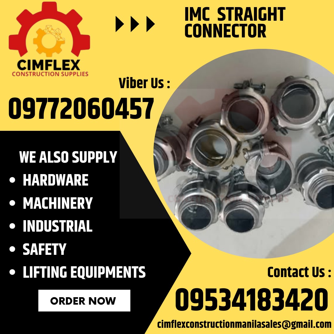 IMC STRAIGHT CONNECTOR, Commercial & Industrial, Construction Tools ...