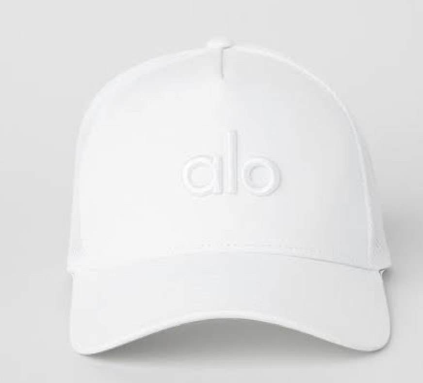 In Transit! Alo Baseball Cap in All White, Women's Fashion, Watches ...