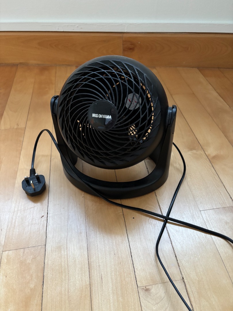 IRIS OHYAMA PCF-HE15 CIRCULATOR FAN, Black, Furniture & Home Living ...