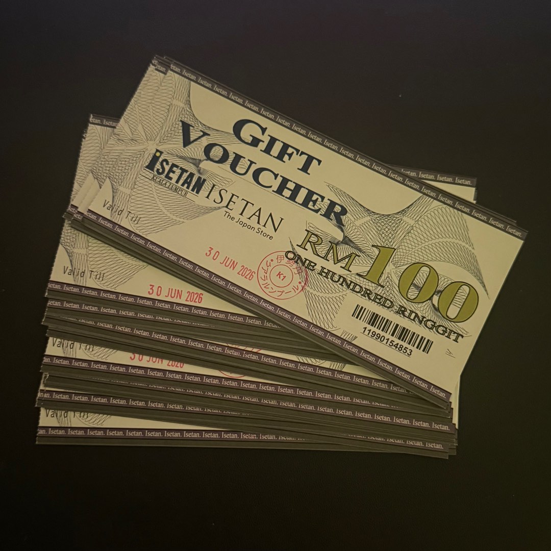 Isetan Voucher (RM85 per voucher), Tickets & Vouchers, Vouchers on ...