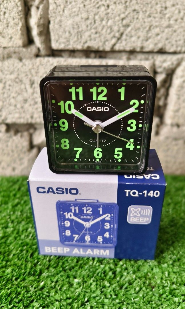 JAM ALARM MEJA CLOCK CASIO ORIGINAL TQ-140-1B, Men's Fashion, Watches ...