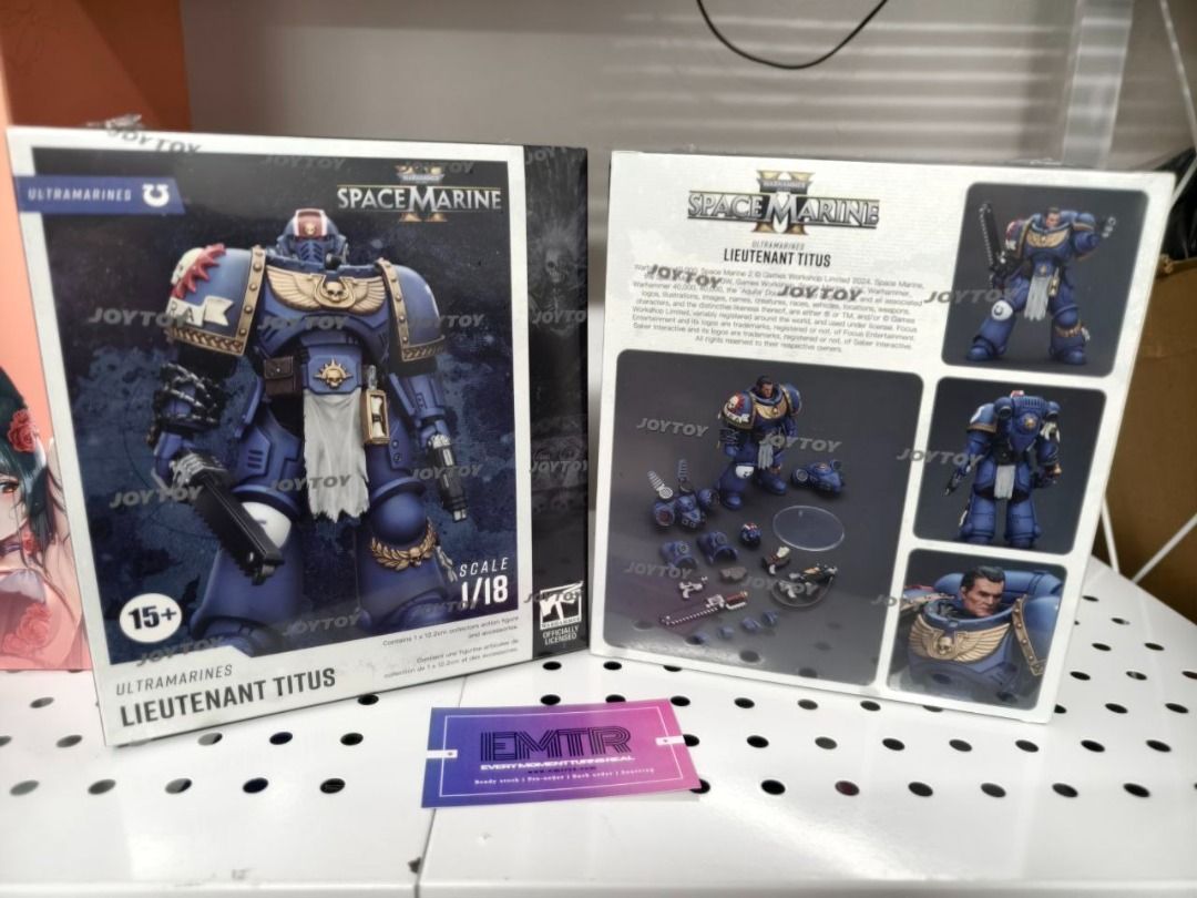 JOYTOY WarHammer 40k Ultramarines Lieutenant Titus 1/18 Action figure ...
