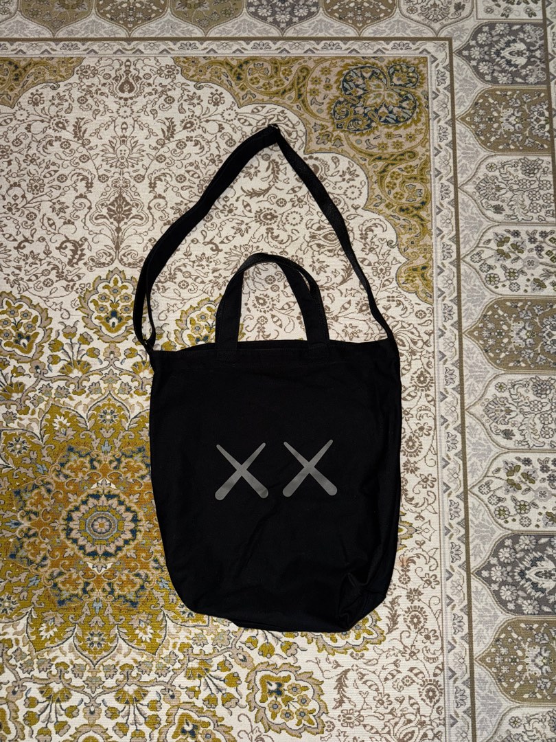 Kaws + Warhol Uniqlo 2way tote bag, Men's Fashion, Bags, Sling Bags on ...