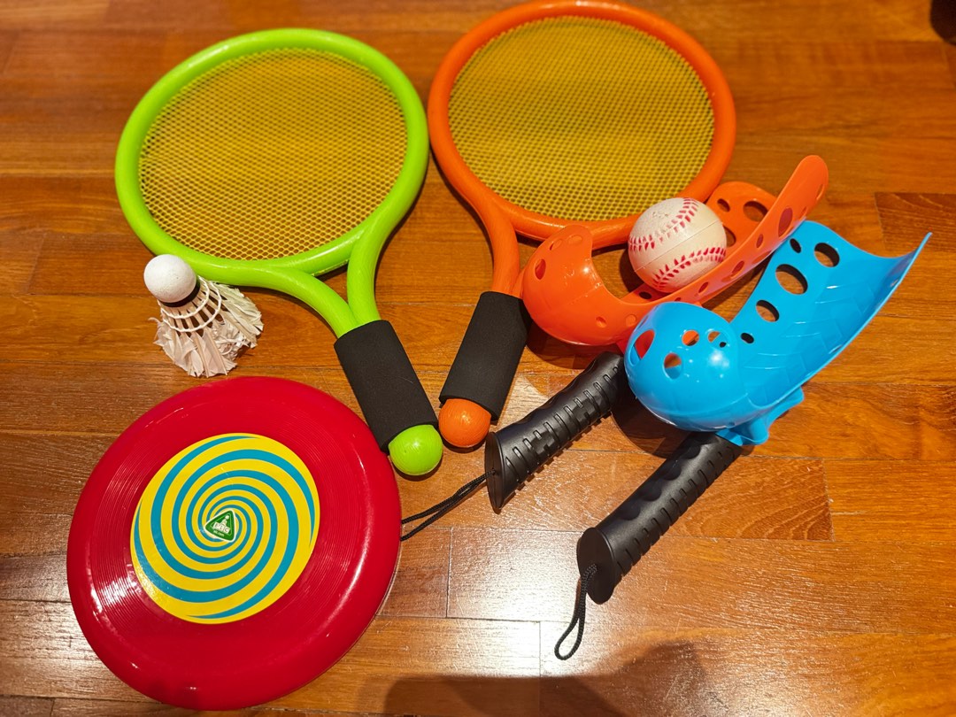 Kids Sports set 3 in 1. Tennis. Frisbee, Sports Equipment, Sports ...