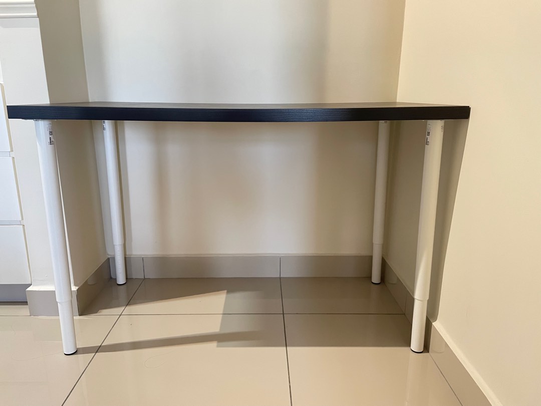 Ikea LAGKAPTEN table with OLOV leg Adjustable, Furniture & Home Living ...