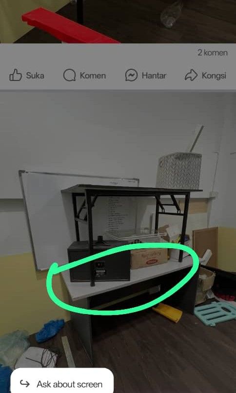 Meja mkn office study, Furniture & Home Living, Furniture, Tables & Sets on Carousell