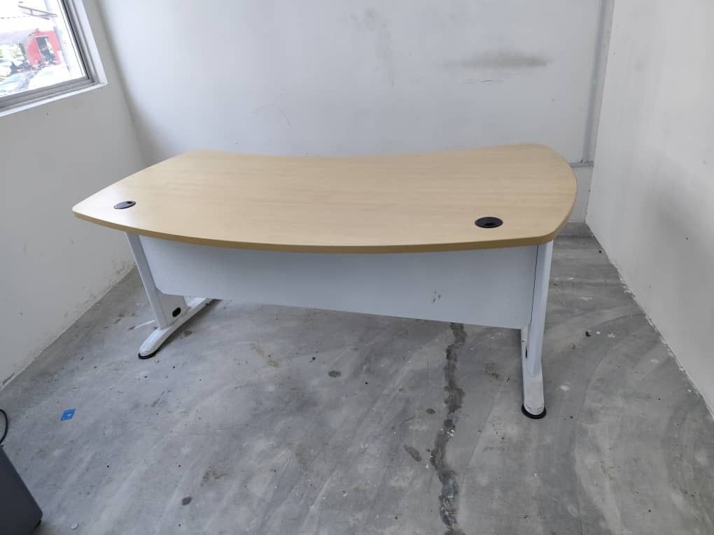 MEJA OFFICE Kaki Besi, Furniture & Home Living, Furniture, Tables ...