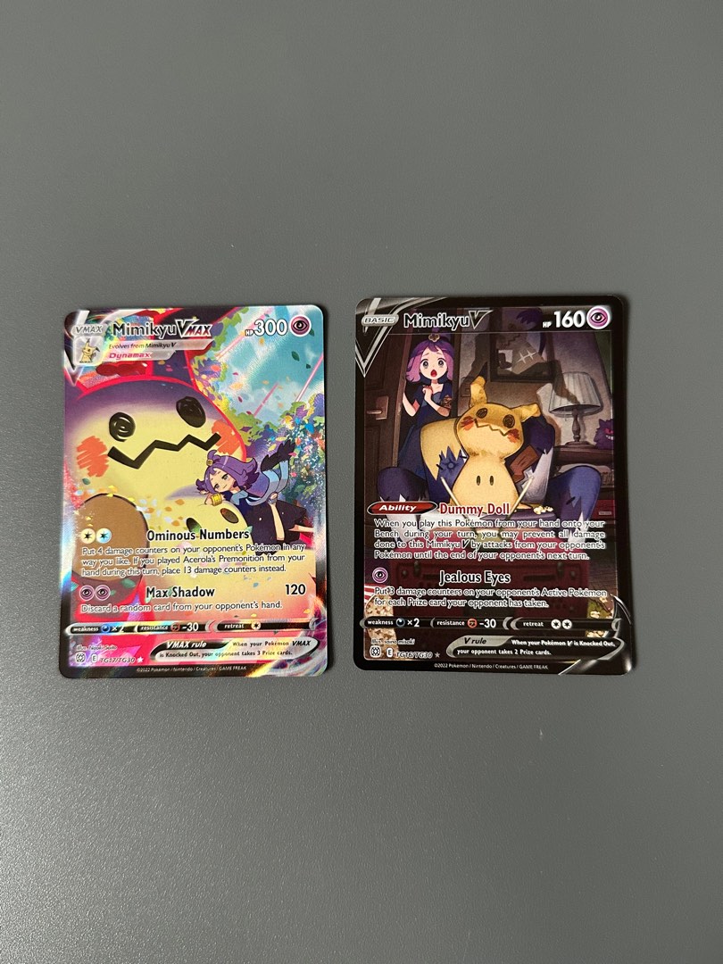 Mimikyu V and Vmax Trainer Gallery | Pokemon TG | Brilliant Stars ...