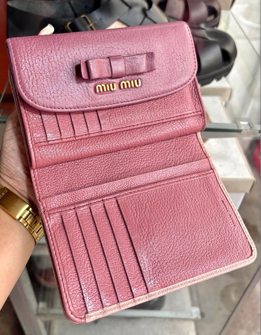 Miu Miu Wallet, Luxury, Bags & Wallets on Carousell