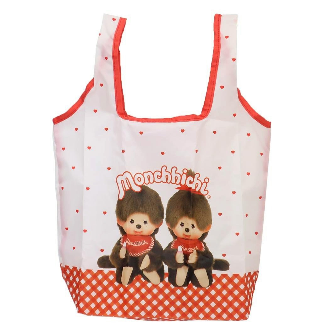 Monchhichi 日版 可摺疊收納 手挽 環保袋 (MOC-030), 女裝, 手袋及銀包, Tote Bags - Carousell
