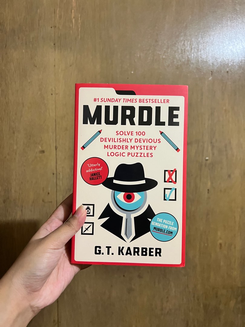 Murdle Puzzle mystery book, Hobbies & Toys, Books & Magazines, Fiction ...