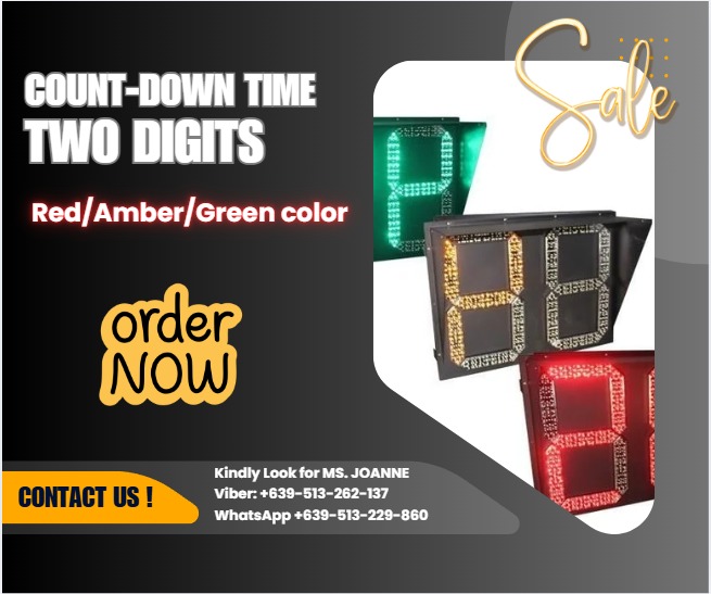 NBDJS513-RYG Count-down timer, two digits in red/amber/green color ...