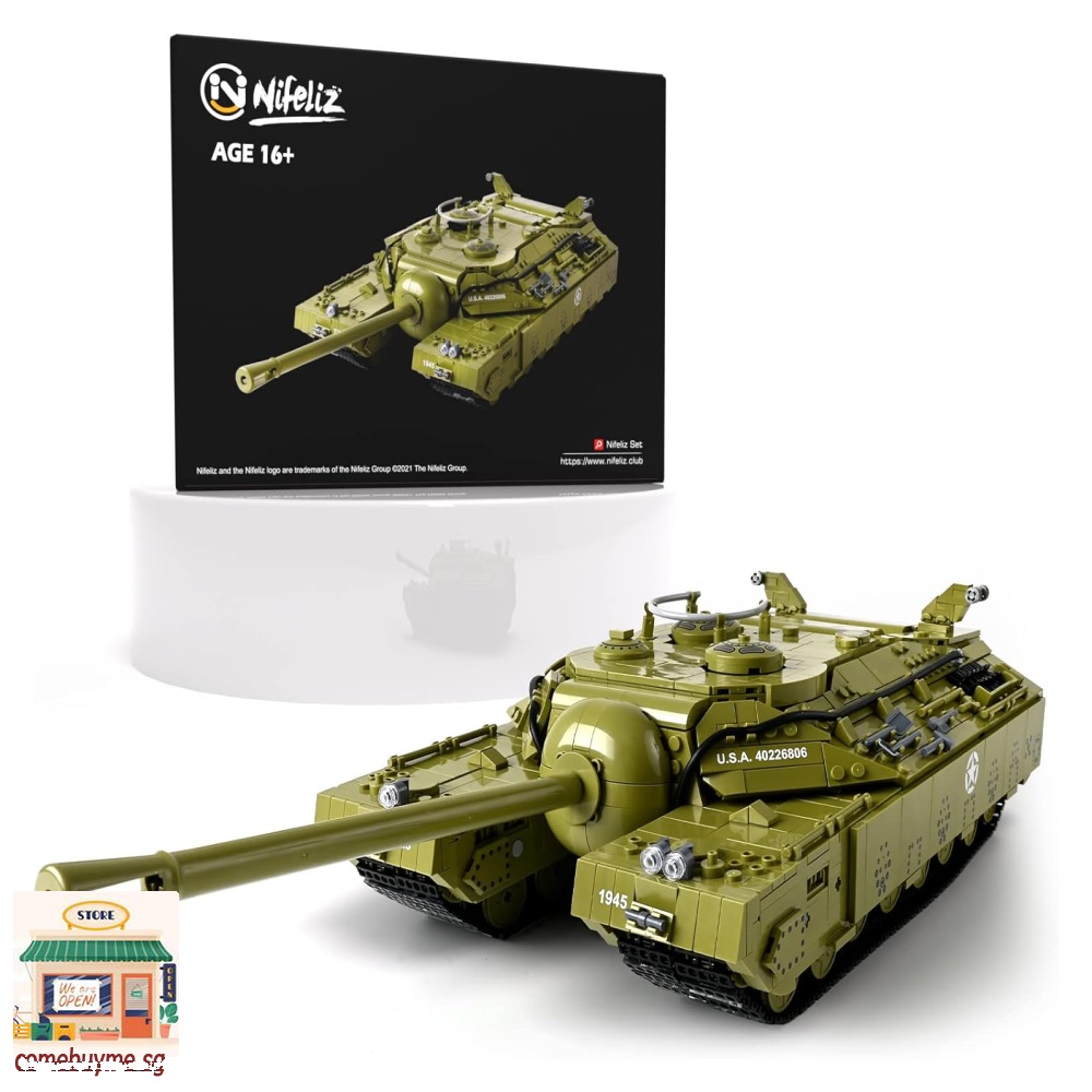 Nifeliz T28 Tank Clamping Blocks Model for Adults, 2986 Pieces WW2 ...