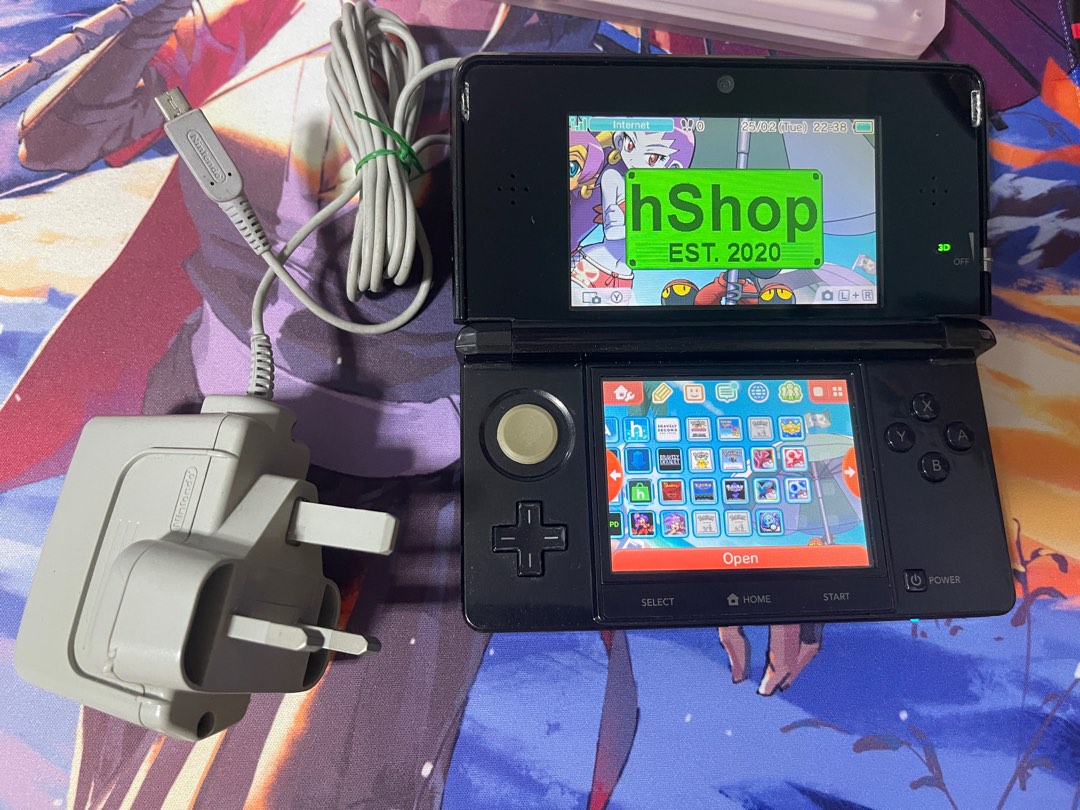 Nintendo 3DS Modded 128GB Black, Video Gaming, Video Game Consoles ...