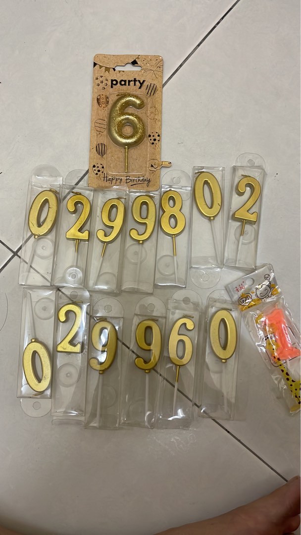 Numbers candle, Hobbies & Toys, Stationery & Craft, Occasions & Party ...